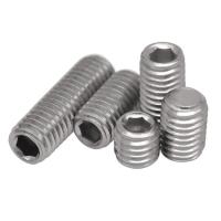 China M12*10-M12*40 SS Endless Screw Hexagon Socket Set Machine Screw With Flat Point for sale
