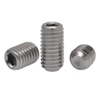China M12*10-M12*40 SS Endless Screw Hexagon Socket Set Machine Screw With Flat Point for sale