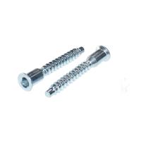 China Mild Steel Countersunk Flat Head Furniture Screw Head Screw Wood Chipboard Cabinet Connecting Confirmat Screw for sale