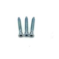 China Mild Steel Countersunk Flat Head Furniture Screw Head Screw Wood Chipboard Cabinet Connecting Confirmat Screw for sale