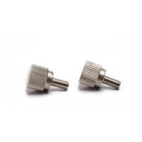 China Brass Aluminum Metal Black Knurled Thumb Screw Custom Knob Screws M6 M3 Flat Head for sale