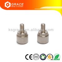 China Brass Aluminum Metal Black Knurled Thumb Screw Custom Knob Screws M6 M3 Flat Head for sale