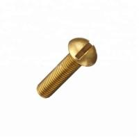 China Brass Round Head Slotted Drive Machine Screw for sale