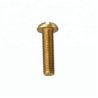 China Brass Round Head Slotted Drive Machine Screw for sale