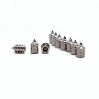 China CE ISO9001 Stainless Steel Grub Screw Slotted Set Screw With Cone Point for sale