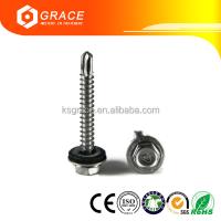 China Hex Flange Head Self Tapping Screws Hexagon Washer Head Screws for sale
