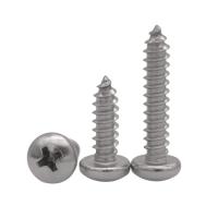 China GB845 SUS304 SUS316 Cross Recessed Pan Head Tapping Screw for sale