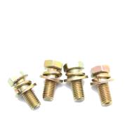 China Grade10.9 Color Zinc Cross Recessed Composite Screws Hex Head Combination Screw for sale