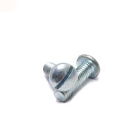 China CE ROHS ISO9001 Slotted Round Head Wood Screws Zinc Plated for sale