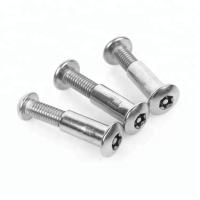 China OEM ODM Stainless Steel Binding Barrels And Screws Hex Socket Furniture Lock Screws for sale