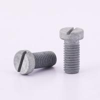 China GB/T65 M4 M5 M6 Carbon Steel Slotted Screws Hot Dip Galvanized Cheese Head Machine Screw for sale
