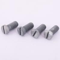 China GB/T65 M4 M5 M6 Carbon Steel Slotted Screws Hot Dip Galvanized Cheese Head Machine Screw for sale