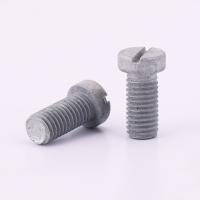 China GB/T65 M4 M5 M6 Carbon Steel Slotted Screws Hot Dip Galvanized Cheese Head Machine Screw for sale