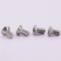 China M1.6 M2 M2.5 SS304 Cross Recessed Screws Raised Countersunk Head Screw DIN966 for sale