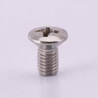 China M1.6 M2 M2.5 SS304 Cross Recessed Screws Raised Countersunk Head Screw DIN966 for sale