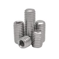 China Custom Flat Point Hollow Hexagon Set Screws SS304 Hex Socket Allen Nose Grub Screw Set for sale