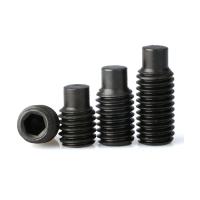 China Custom Flat Point Hollow Hexagon Set Screws SS304 Hex Socket Allen Nose Grub Screw Set for sale