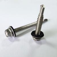 China Hot Dip Galvanised Hexagon Head Tek Wood Stainless Steel Hex Self Drilling Roof Screw With Epdm Washers Roofing Screw for sale