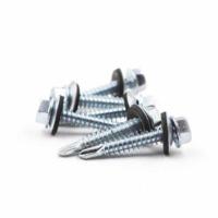 China Galvanised Metal Hexagon Head Tek Wood Stainless Steel Hex Self Drilling Screw With Epdm Washers Roofing Screw for sale