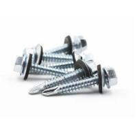 China Galvanised Metal Hexagon Head Tek Wood Stainless Steel Hex Self Drilling Screw With Epdm Washers Roofing Screw for sale