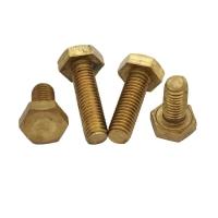 China Silicon Bronze Hex Head Sems Screws Brass Hexagon Hex Screw for sale