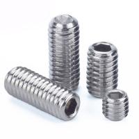 China DIN 916 304 Stainless Steel Hexagon Socket Set Screws With Cup Point for sale