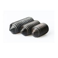 China Carbon Steel Black Oxide Hexagon Socket Set Screws With Cone Point DIN 914 for sale
