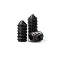 China Carbon Steel Black Oxide Hexagon Socket Set Screws With Cone Point DIN 914 for sale