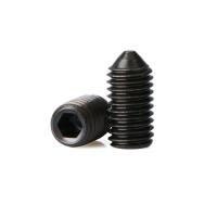 China Carbon Steel Black Oxide Hexagon Socket Set Screws With Cone Point DIN 914 for sale