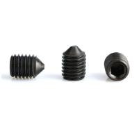 China Carbon Steel Black Oxide Hexagon Socket Set Screws With Cone Point DIN 914 for sale