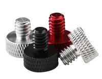 China M3 M4 Color Anodized Knurled Thumb Screws Customized Aluminium Male And Female Screw for sale
