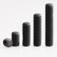 China DIN913 DIN 913 Black Oxide Coating Hex Socket Set Screw With Flat Point for sale