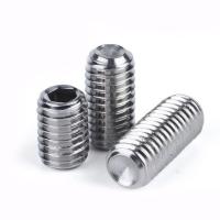 China DIN 916 A2-70 Hexagon Socket Set Screws With Cup Point for sale