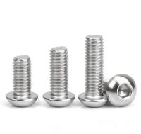 China Stainless Steel Button Head Hex Socket Cap Screw M3 X 4/5/6/8/10/12/14/16/18/20/25mm for sale