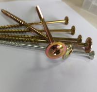 China Self Tapping Chipboard Screw 17 Truss Wafer Head Torx Slotted Chipboard Wood Screw for sale