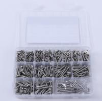 China M3 4 5 6 Self Tapping Screws Assortment Kit Pan Head and Flat Head 304 Stainless Steel Screws for sale