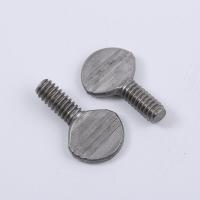 China IFI 156 ANSI ASME B 18.17 Carbon Steel Standard Regular Thumb Screws Wave Plate Thumb Screw, Flat Head Screw With Roun for sale