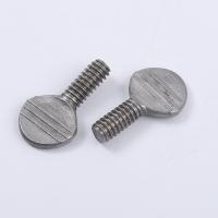 China IFI 156 ANSI ASME B 18.17 Carbon Steel Standard Regular Thumb Screws Wave Plate Thumb Screw, Flat Head Screw With Roun for sale
