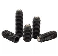 China Grade12.9 Black Oxide Coating Ball Point Set Screws Hexagon Socket Bead Set Screw Slotted Set Screws With Ball Point for sale