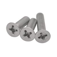 China GB 819 SS Steel Countersunk Head Bolts Cross Recessed Flat Countersunk Head Machine Screw for sale