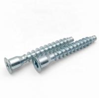 China Flat Head Drive Self Tapping Euro Screw Hexagonal Wood Furniture Confirmat Screw Cabinet Connecting Confirmat Screw for sale