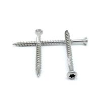 China SS304 T25 Knuring Type17 Flat Wood Screws Torx Deck Screw With 6 Nibs for sale
