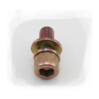 China Hex Socket Head Color Zinc Plated Sems Screw With Captive Washer for sale