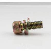 China Hex Socket Head Color Zinc Plated Sems Screw With Captive Washer for sale