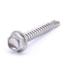 China SUS304 Stainless Steel Hex Flange Head Drilling Screw DIN7504K DIN7504K Hex Washer Self Drilling Screw for sale