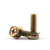 China GB 9074 Cross Recessed Hexagon Combination Screw With Spring Washer Plain Washer Assemblies for sale
