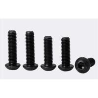 China Carbon Steel Black Oxide Hex Socket Button Head Screw ISO7380 for sale