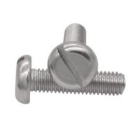 China DIN EN ISO1207 Stainless Steel Slotted Screws Slotted Cheese Head Screws for sale