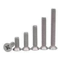China Cross Recessed Raised Countersunk Head Bolts GB 819 Flat Countersunk Head Machine Screw for sale