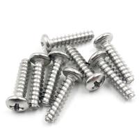China Round Head Tapping Screws Low Flat Head Cross Recessed Thread Forming Screws for Plastic for sale